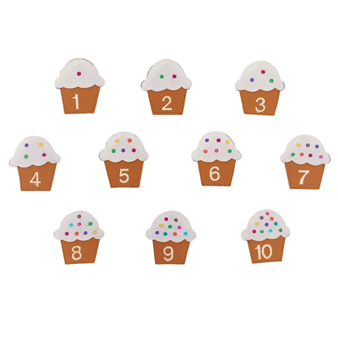 Cupcake Number Matching Game – Peekaboo Patterns