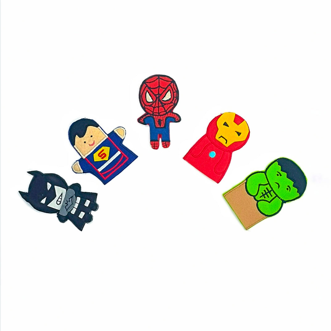 Finger Puppets - Superheros – Peekaboo Patterns