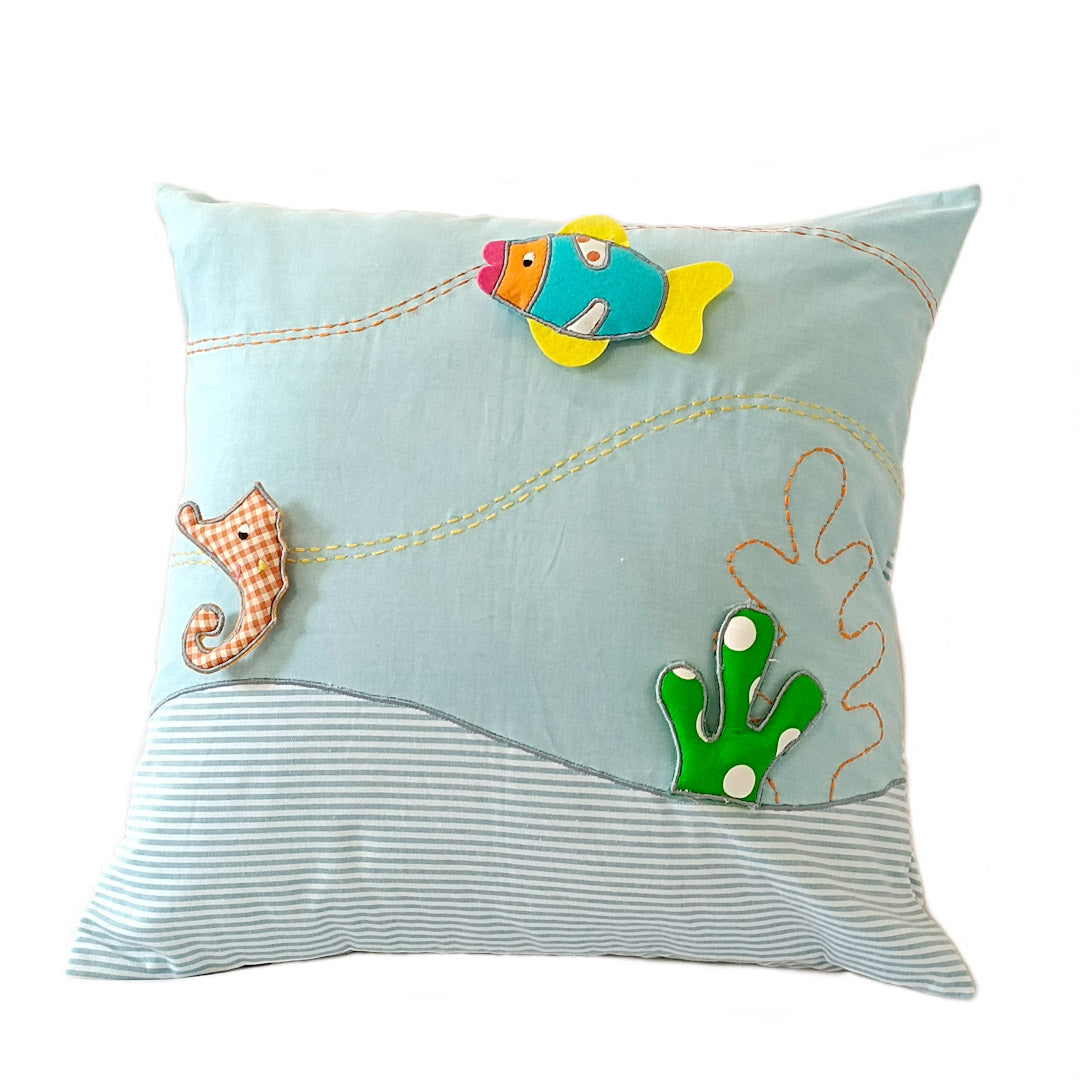Under The Sea - Fish Cushion Cover – Peekaboo Patterns
